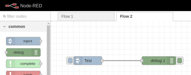 Node-RED flow chart | IoT by PacMat99